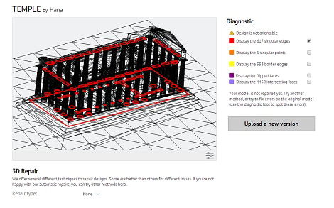 Fix your 3D models with our online repairing tools